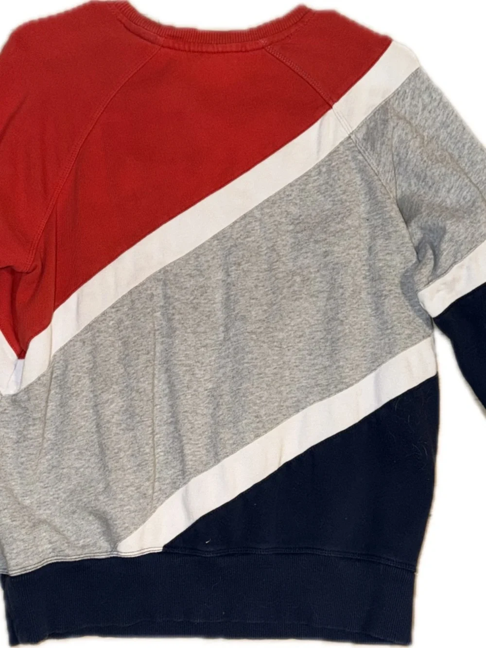 Tommy Hilfiger | Tops | Tommy Hilfiger Red Gray Navy Diagonal ...
